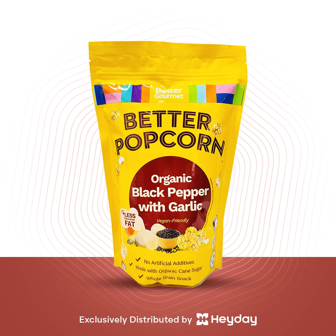 Black Pepper Garlic Popcorn | Better Gourmet – Heyday Philippines
