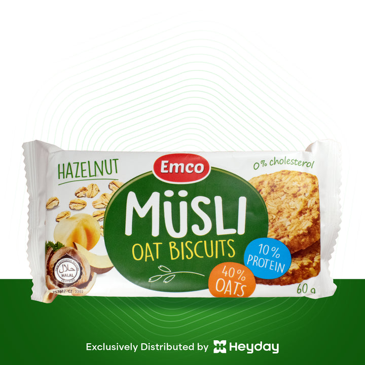 Emco Musli Hazelnut Oat Biscuits | Heyday Philippines
